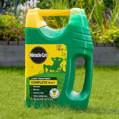 Miracle-Gro Evergreen Complete 4 in 1 Spreader 80m2 Lawn Fertilizer ...