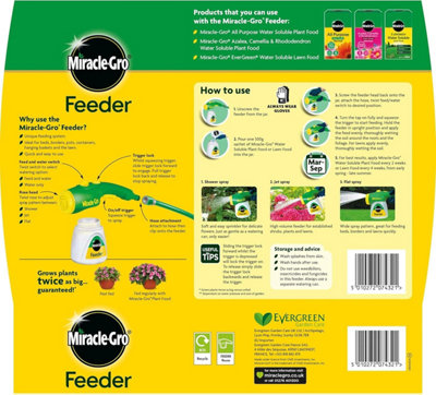 MIRACLE-GRO FEEDER GARDEN HOSE ATTACHMENT FOR FAST AND EASY LIQUID ...