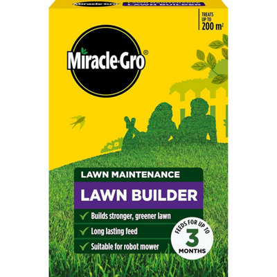 Miracle-Gro Lawn Builder 200m2 Fast Acting Lawn Feed for Thick Green ...