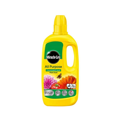 Miracle Gro Liquid All Purpose Plant Food 800ml Fast Acting Nutrients ...