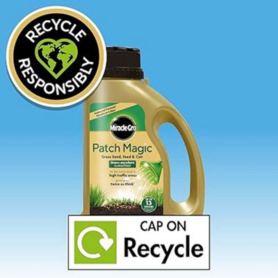 Miracle Gro Patch Magic Grass Seed 1015g Jug Lawn Repair for Bare ...