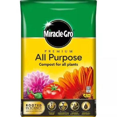 Miracle-Gro Premium All Purpose Compost 40L | DIY at B&Q