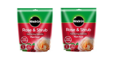 Miracle-Gro Rose & Shrub Plant Food Pouch 750g Pack of 2