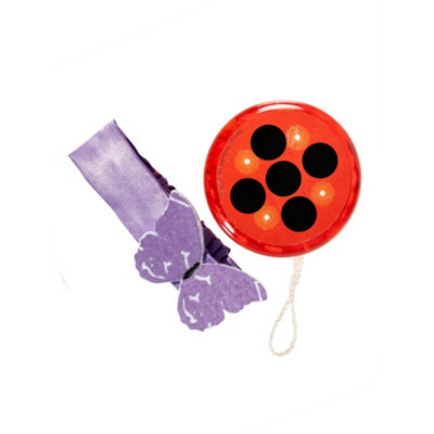 Miraculous Lady Bug Light Up Toy Set Red/Lavender (One Size)