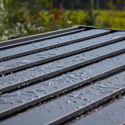 Mirador Louvered Aluminium Pergola 2.7x4.4m, Adjustable Louvers, Powder ...