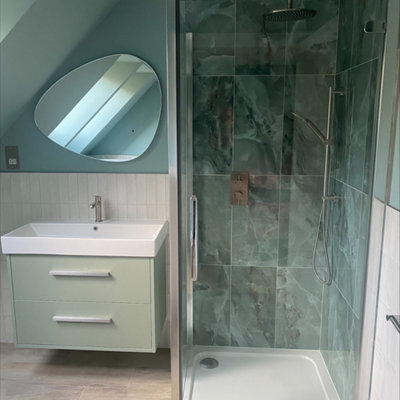 Mirage Marble Gloss Green Ceramic Tile - 595 x 295mm