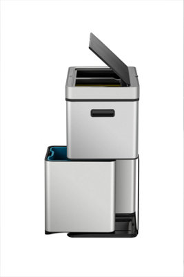 Mirage Plus Sensor Bin Stainless Steel 30+15+15L