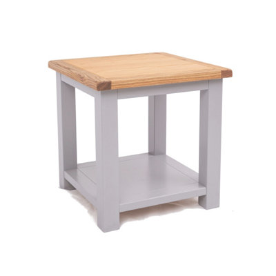 Mirano Grey Side Table with Shelf