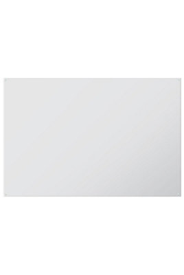MirrorOutlet 4mm Sheet Mirror Glass Polished Edges with 4 Holes 100 x 70cm