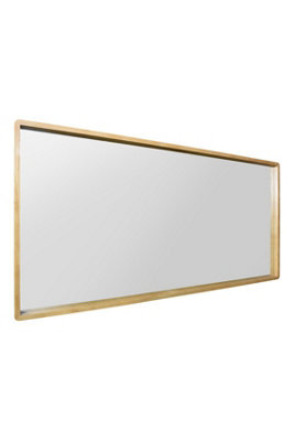 MirrorOutlet The Naturalis - Solid Oak Rounded Corner Leaner / Wall ...