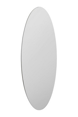 MirrorOutlet The Ovale Frameless Oval Wall Mirror 180CM x 70CM