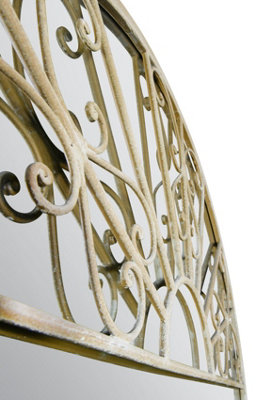 MirrorOutlet The Somerley Extra Large Rustic Framed Arched Gothic ...