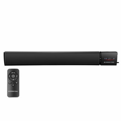 Mirrorstone 1800W Zenos White Infrared Bar Heater, Wall/Ceiling Mount ...