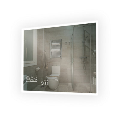Mirrorstone 210W LED Smart Mirrored Wi-Fi Infrared Heating Panel ...