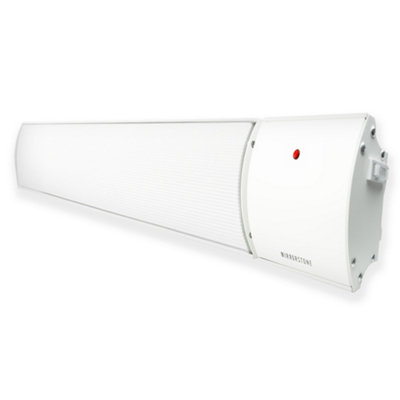 Mirrorstone Helios White Bar FIR Coated Aluminium 1800w Infrared Heater