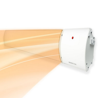 MIRRORSTONE HELIOS WHITE BAR FIR COATED ALUMINIUM 3000W INFRARED HEATER