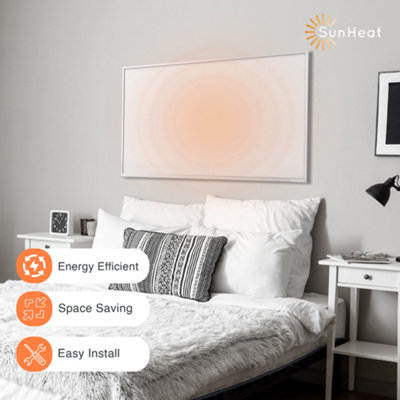 Mirrorstone Sunheat White Panel FIR coated aluminium 580w Infrared ...