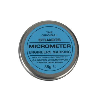 Miscellaneous Tin Of Micrometer Marking Blue Multi Colour (38g)
