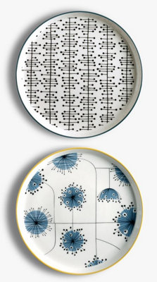 MissPrint Dandelion Side Plates Set Of 2 | DIY at B&Q