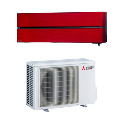 Mitsubishi Electric Air Conditioner 6.0kW Wall Mounted Premium 60m2 Ruby Red