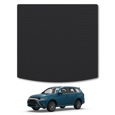 Mitsubishi Outlander (2012-2021) Rubber Car Boot Liner Mat Tailored ...