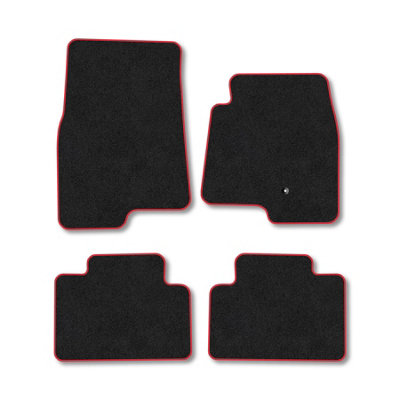 Mitsubishi Shogun D-ID 2000-2007 (SWB) Car Mats Red Trim Carpet ...