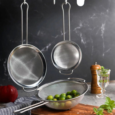 MIU 3-Piece Stainless Steel Mesh Strainer Set 5, 7 & 8