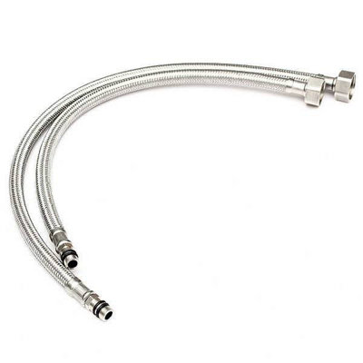 Mixer Standard Taps Connector Pipe Flexi 10mm x 1/2" Basin Monobloc 30cm