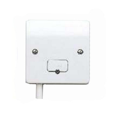 MK Electric Connection Unit White Double Pole Flex Outlet Frontplate ...