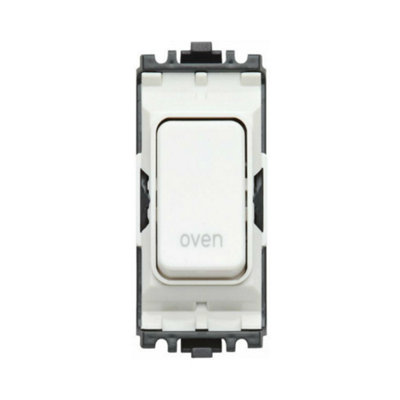 MK K4896OVWHI Grid Plus Grid Switch 20 amp Double Pole (White) marked oven