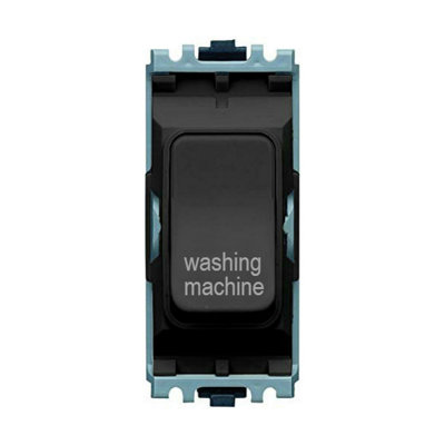 MK K4896WMBLK Grid Plus Grid Switch 20 amp Double Pole marked washing ...