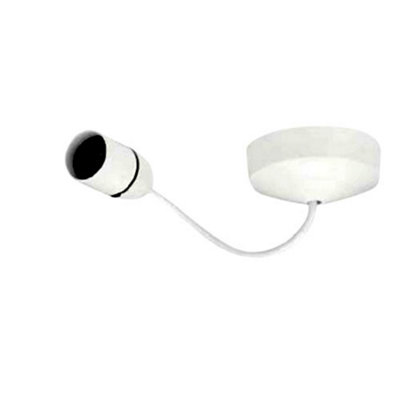 MK MKK1186WHI White T2 Rated Pre-Wired Pendant Set With 6 Inch Pullcord ...