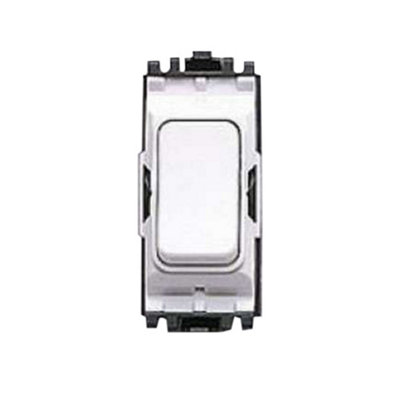 MK MKK4882WHI Switch Module White Insert 10 Amp Single Pole 2 Way Grid ...
