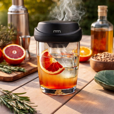 Mkamax USB Electric Drink Smoker Machine with 6 Natural Wood Aromas