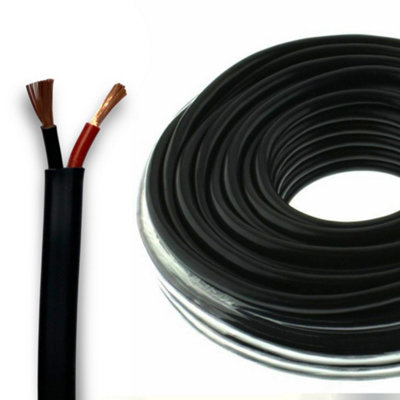 MKGT 2 Core Flat Twin Thin Wall 12v 24v Automotive Wiring Red Black ...