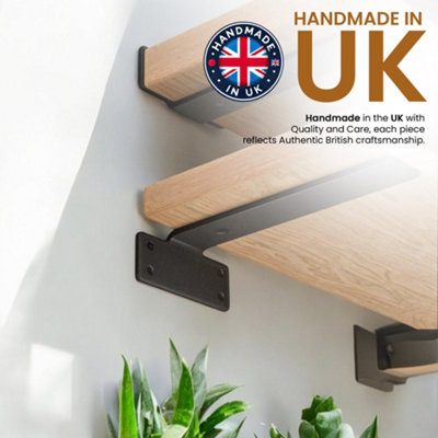 MKGT 4Pcs Heavy Duty Floating Shelf Support Bracket Metal T Bracket ...