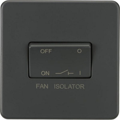 MLA Knightsbridge 10AX 3 Pole Fan Isolator Switch Anthracite - SF1100AT