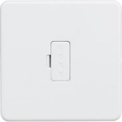 MLA Knightsbridge 13A Fused Spur Unit Matt White - SF6000MW