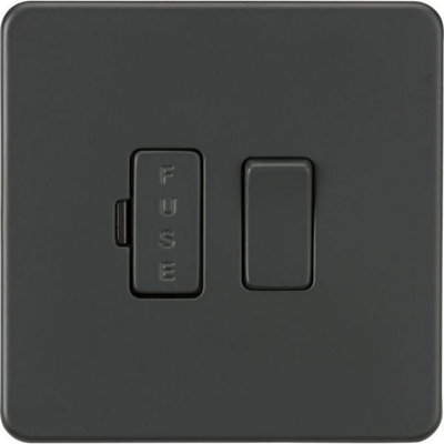 MLA Knightsbridge 13A Switched Fused Spur Unit Anthracite - SF6300AT
