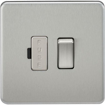 MLA Knightsbridge 13A Switched Fused Spur Unit Brushed Chrome - SF6300BC