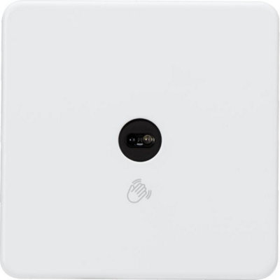 MLA Knightsbridge 230V 1G 1-Way Touchless Switch Matt White - SFTS1MW