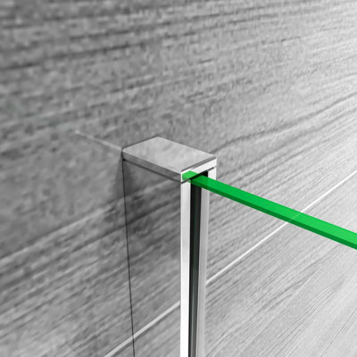 MLH Walk In Shower Enclosure in Chrome Finish - Shower Tray ...