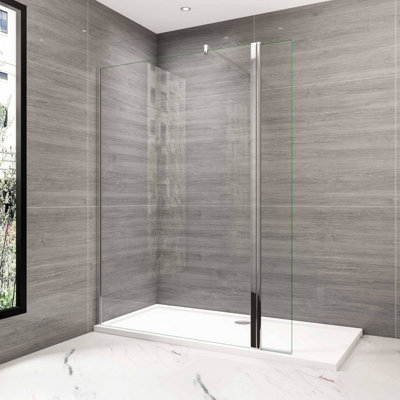 MLH Walk In Shower Enclosure - Shower Tray (1700x700x30mm) & Glass ...