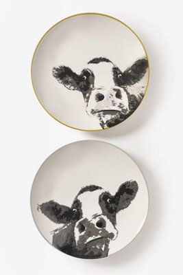 MM Sketch Moo Side Plates Set Of 2