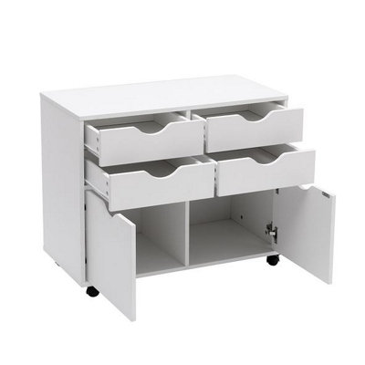 Mobile Filing Cabinet, Office Under Desk Storage Unit, Makeup Storage ...