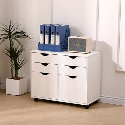 Mobile Filing Cabinet, Office Under Desk Storage Unit, Makeup Storage ...