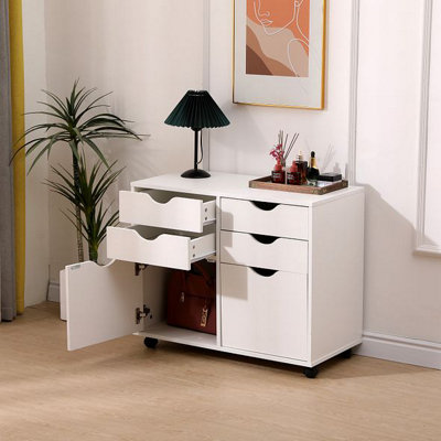 Mobile Filing Cabinet, Office Under Desk Storage Unit, Makeup Storage ...