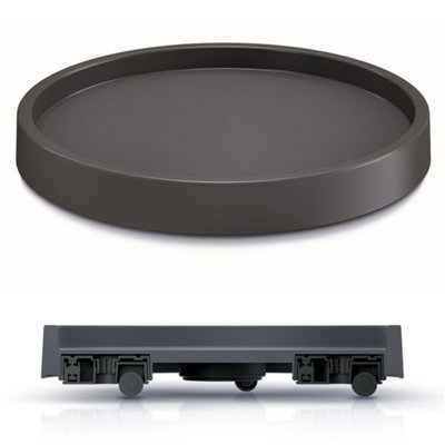 Mobile Planter Saucer Flower Pot with Wheels Round 3 Sizes Portable ...