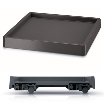 Shop Mobile Planter Saucer Flower Pot with Wheels Round 3 Sizes ...