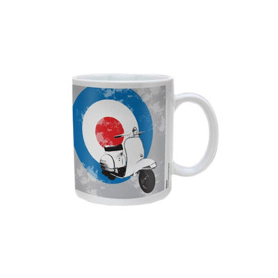 Mod Scooter With Target Mug White/Blue/Red (One Size) | DIY at B&Q